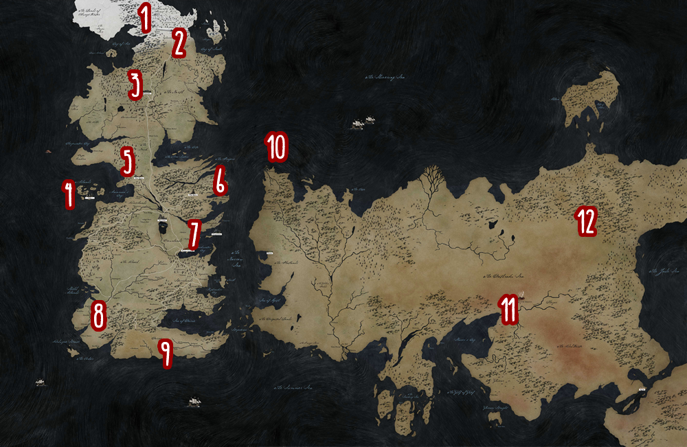 Entenda o mapa de Game of Thrones