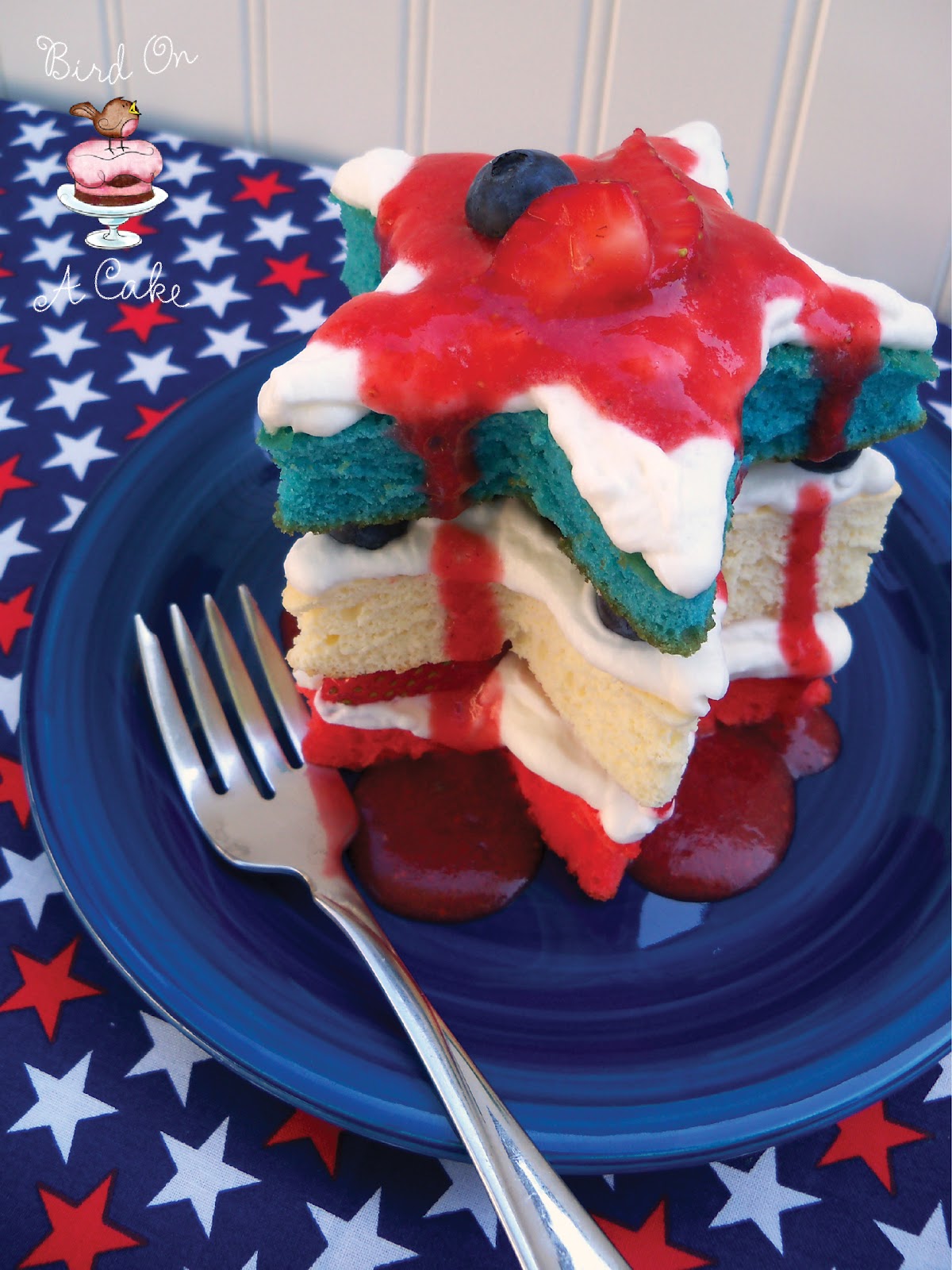 Bird On A Cake: Patriotic Mini Star Cakes