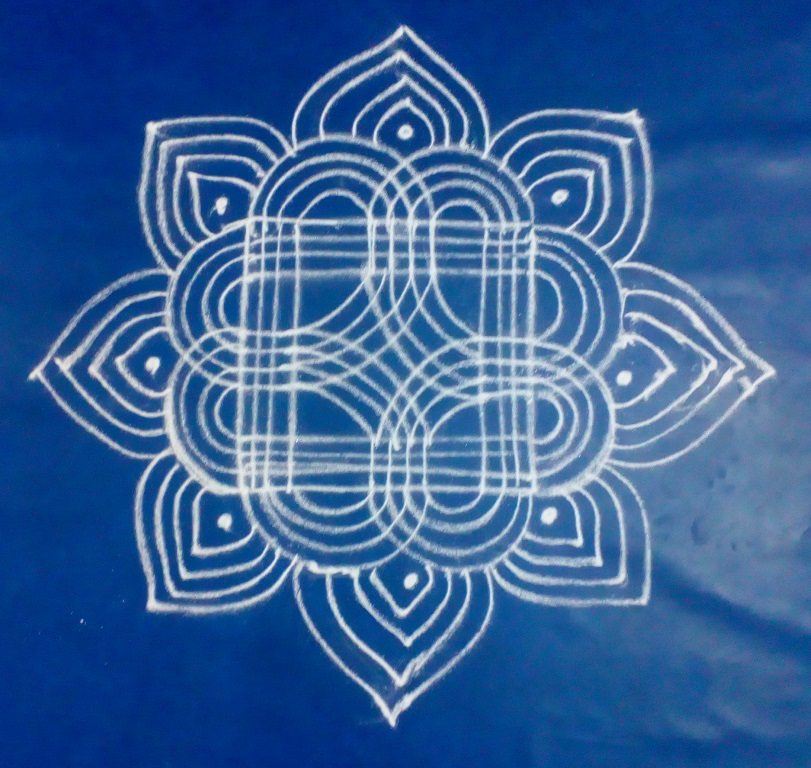Friday kolam 13 by learn kolam