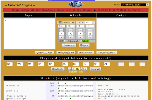 Arduino Enigma Machine Simulator : 2020