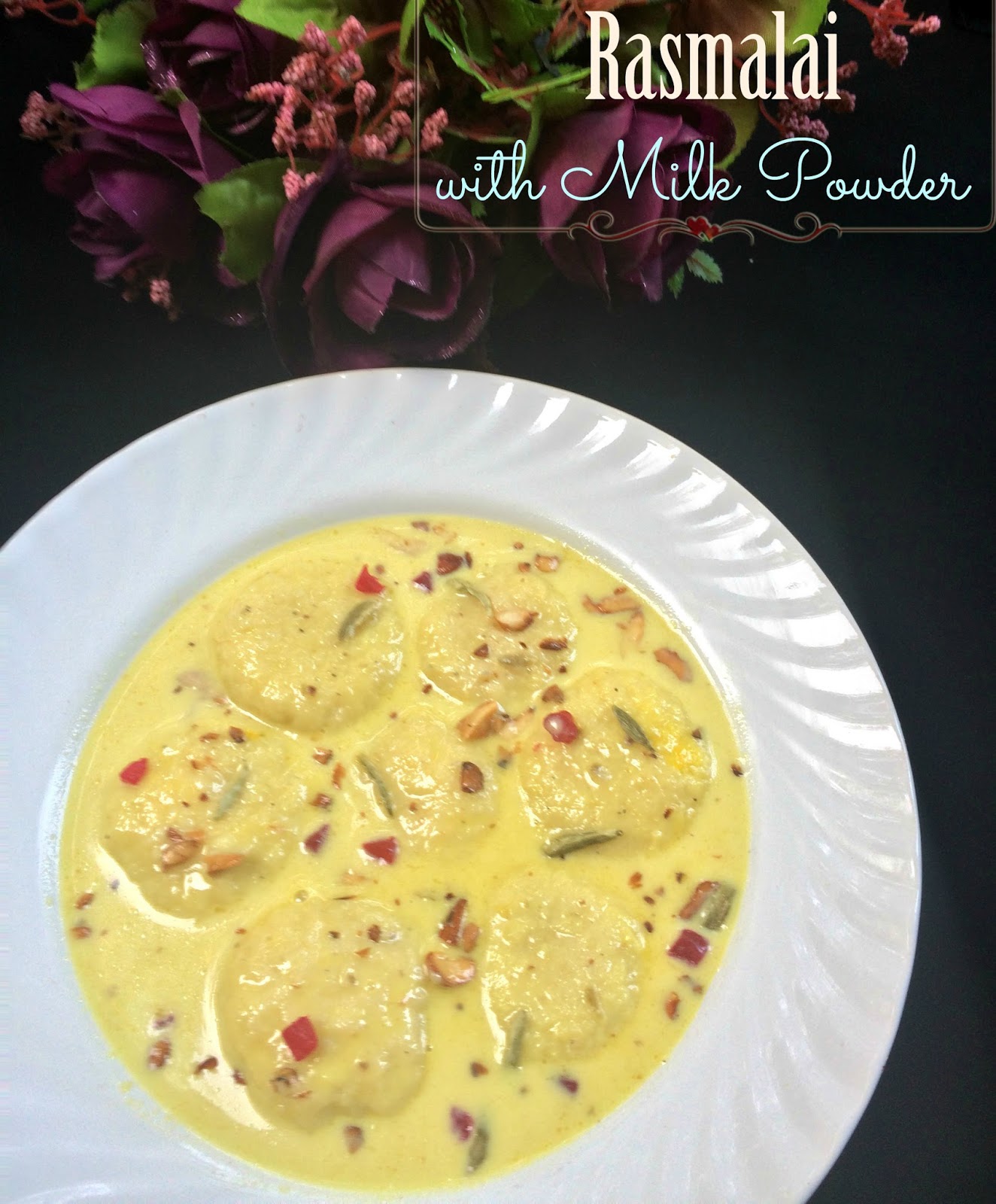 Rasmalai with Milk Powder - Recipe Book