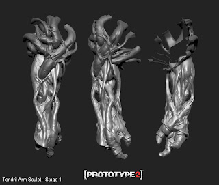 Adam Scott - 3d Character Artist: Prototype 2 - Powerarm Sculpts