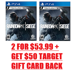 2 of Tom Clancy's Rainbow Six: Siege - PlayStation 4 $53.99 + $50 ...