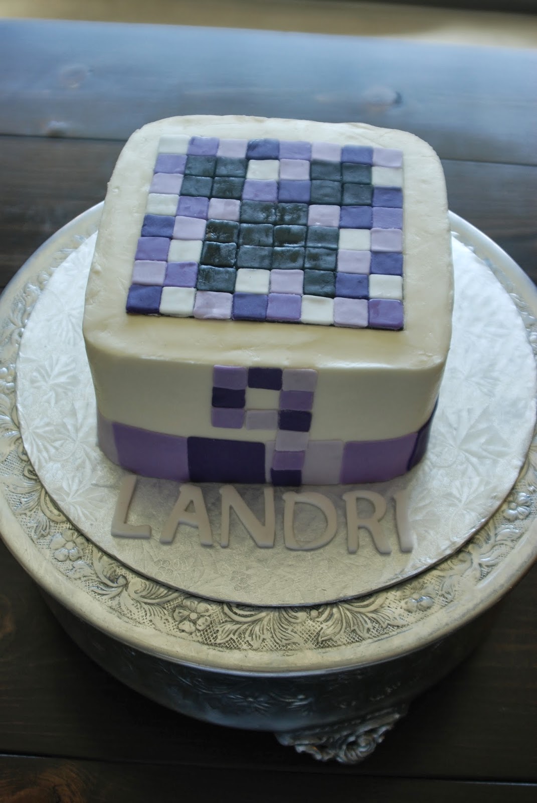 Minecraft Wedding Cake