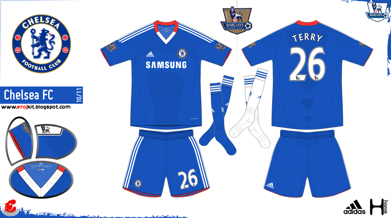 Kit Design, by eroj: 2010-11 Chelsea Home
