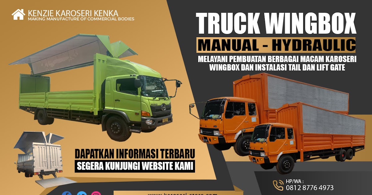 Pembuatan Truk WING BOX HIDROLIK dan MANUAL