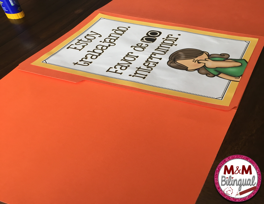 M&M Bilingual: Do Not Disturb Folders - Spanish