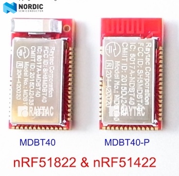Nordic Bluetooth & WiFi Module: Raytac BLE Module Line Summary & Spec Sheet Download Link