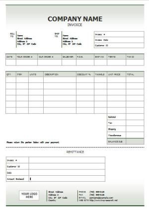 Canadian Invoice Template - Invoice Template