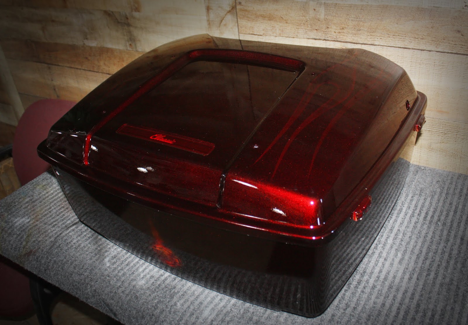 Online Motorcycle Paint Shop: midnight candy metallic red with classic ...