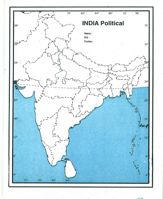 CURRENT TITBITS: INDIA POLITICALMAP