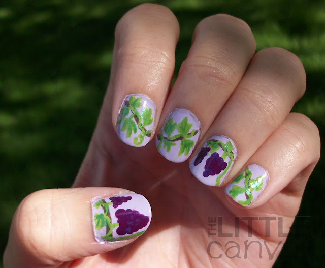 31 Day Challenge - Day 6 - Violet Nails - Grape Nail Art - The Little ...