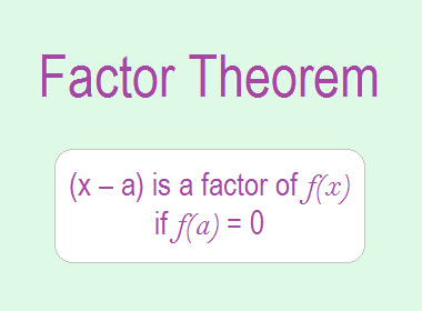 10 Math Problems: Factor Theorem