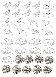 Clubhouse Academy: Free Printable Dinosaur Counting Manipulatives
