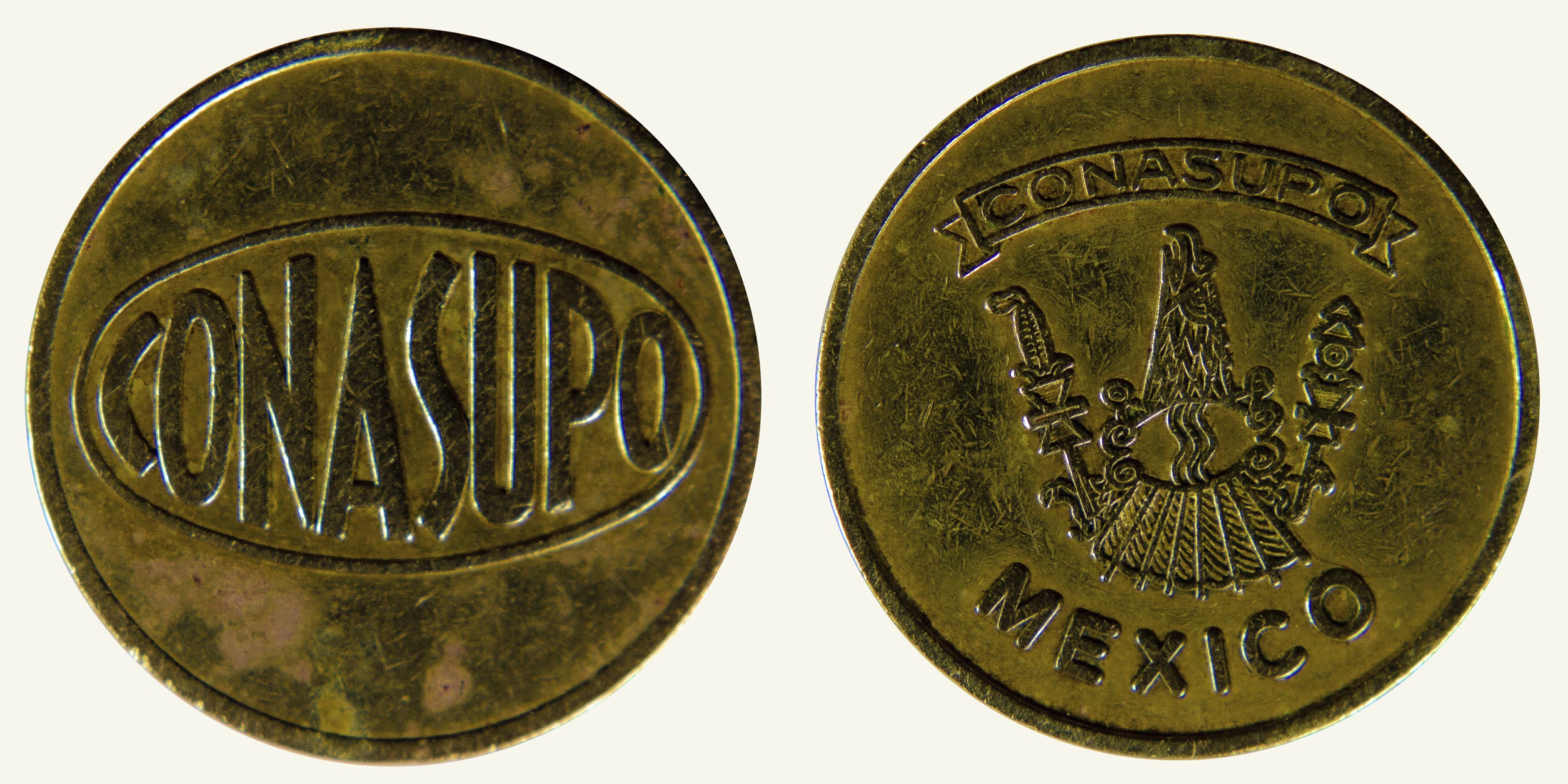 Monedas de México / Monedas Históricas: FICHAS DE LA CONSAUPO