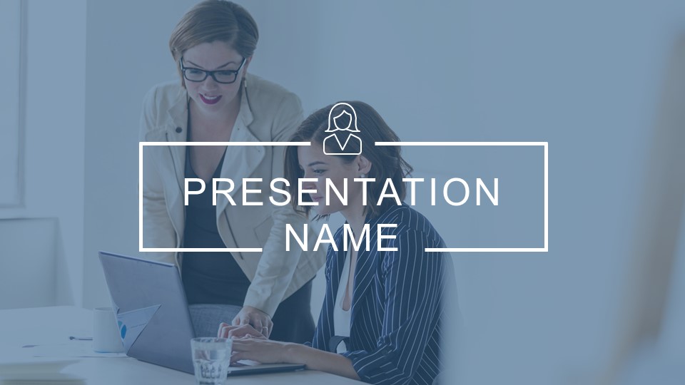 A background with women working for the company | backgrounds powerpoint