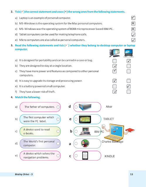 CLASS 5 CH 1- THE WORLD OF COMPUTERS