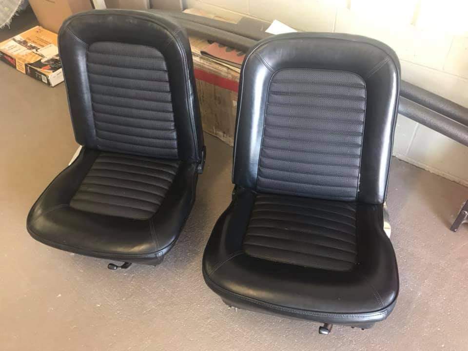 Virginia Classic Mustang Blog: New Seat Upholstery and Foam in the ...