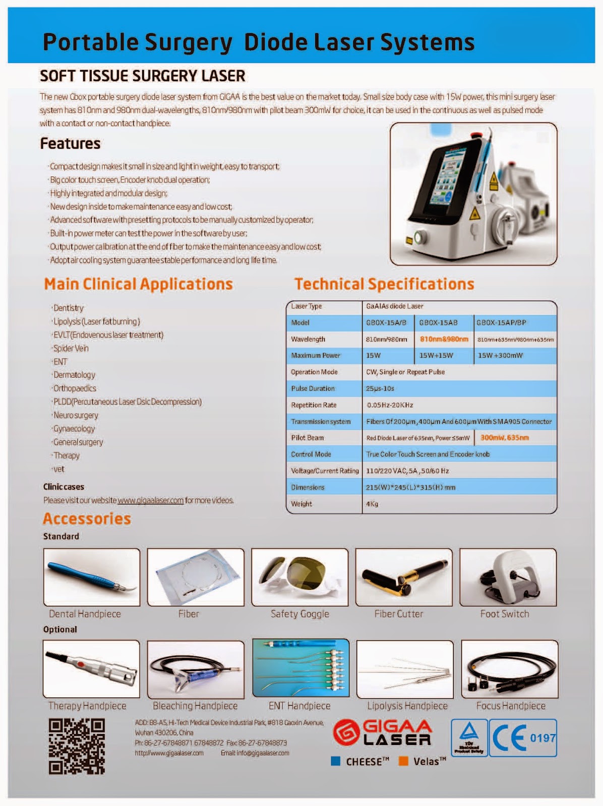 GBOX surgical diode laser system