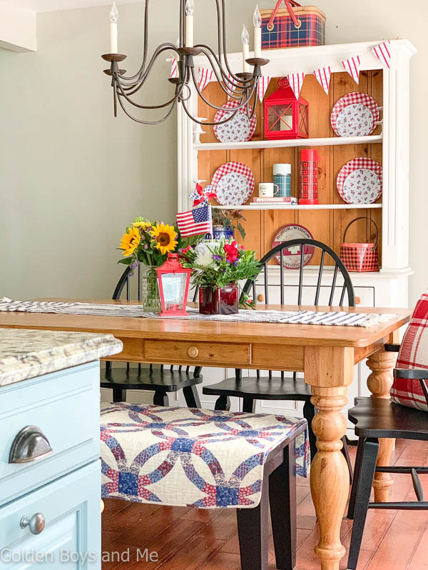 Red, White and Blue Decor | Golden Boys & Me