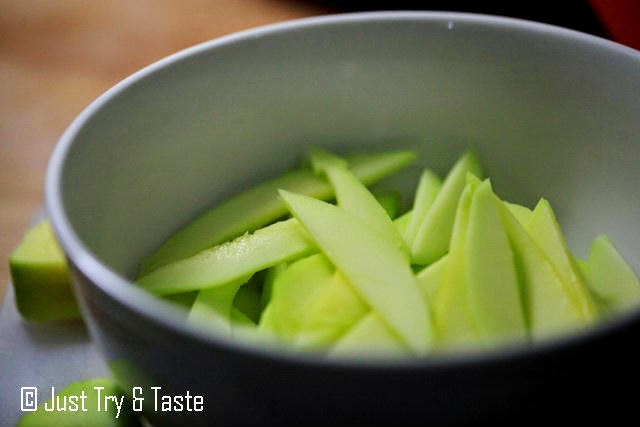 [Ikan Air Laut] Manisan Mangga Muda dengan Kiamboy Merah | My 2nd Blog