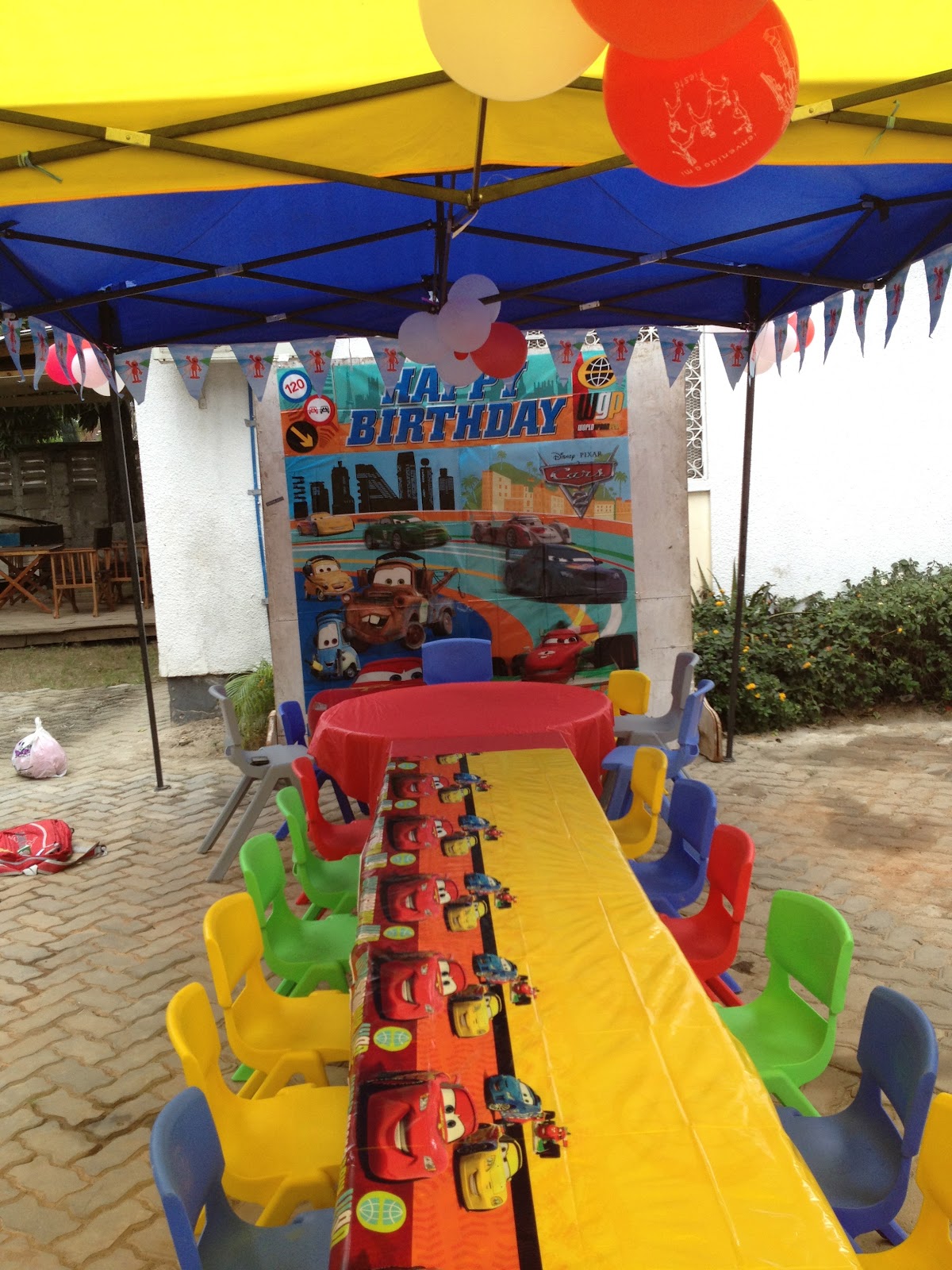 LIGHTNING McQUEEN THEME FOR BOYS PARTY!!