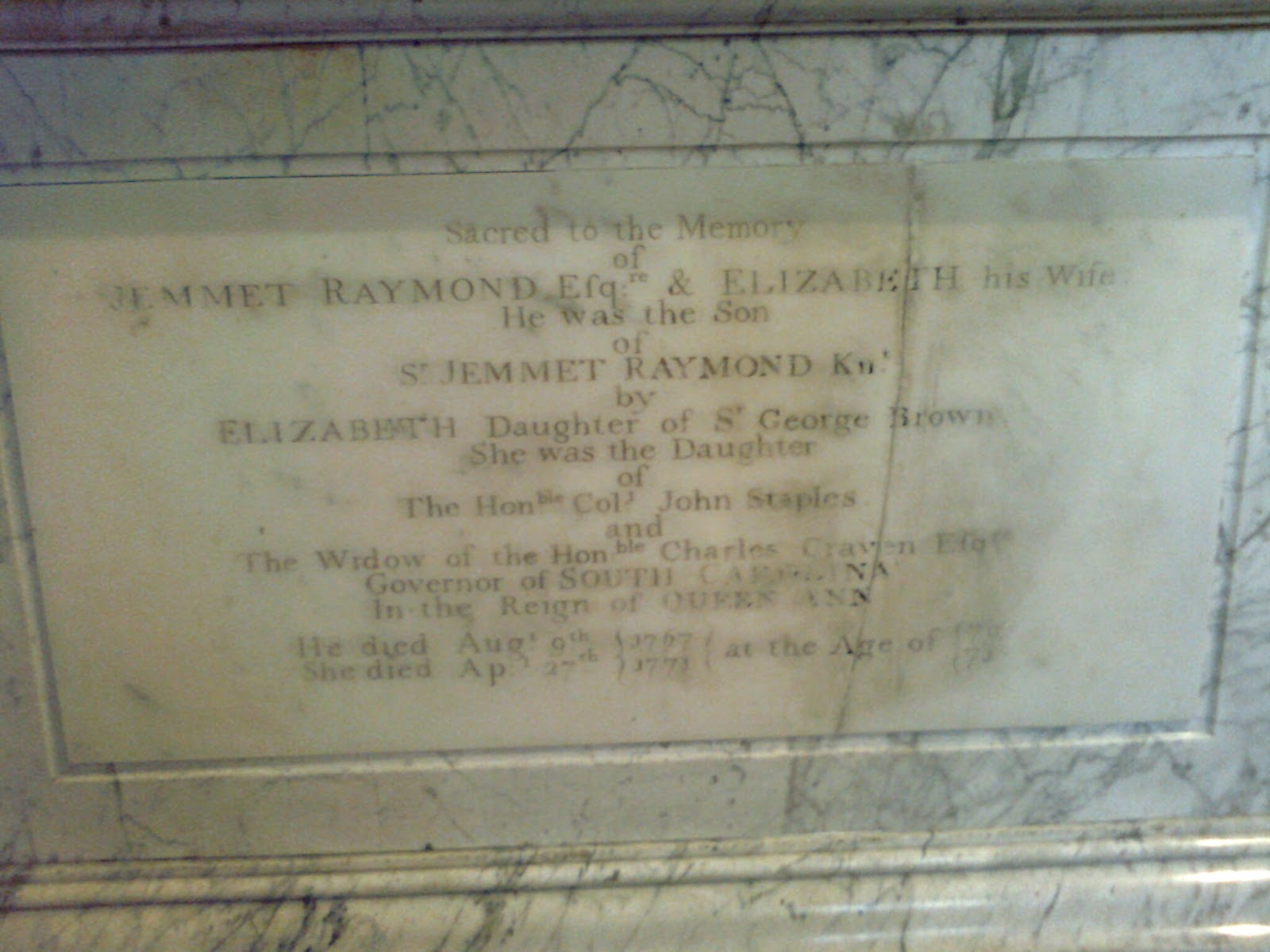 Elizabeth Staples, "the cruel Mrs Craven".