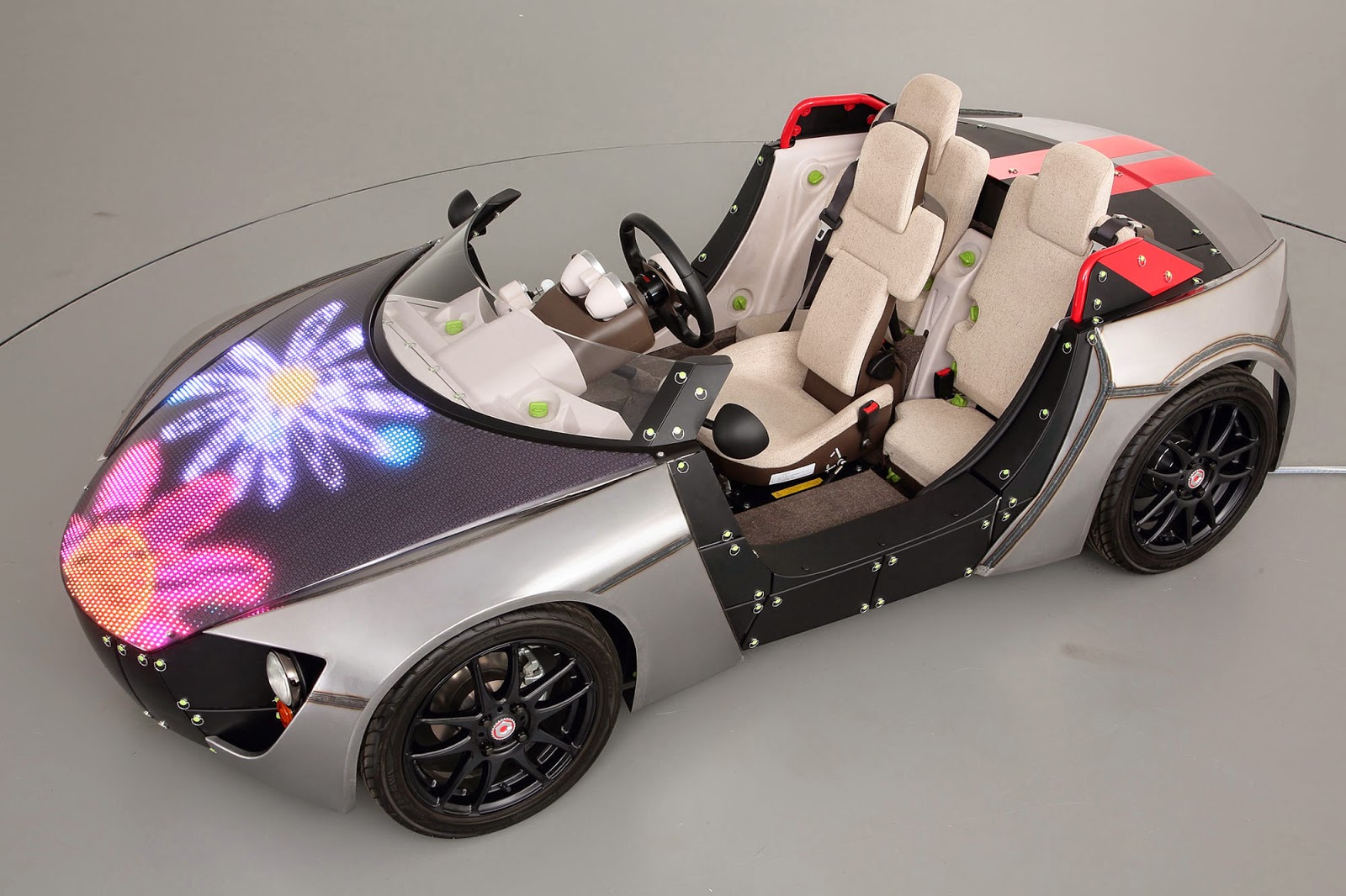 LED Lighting: New Car Design Concept: LED Engine Hood