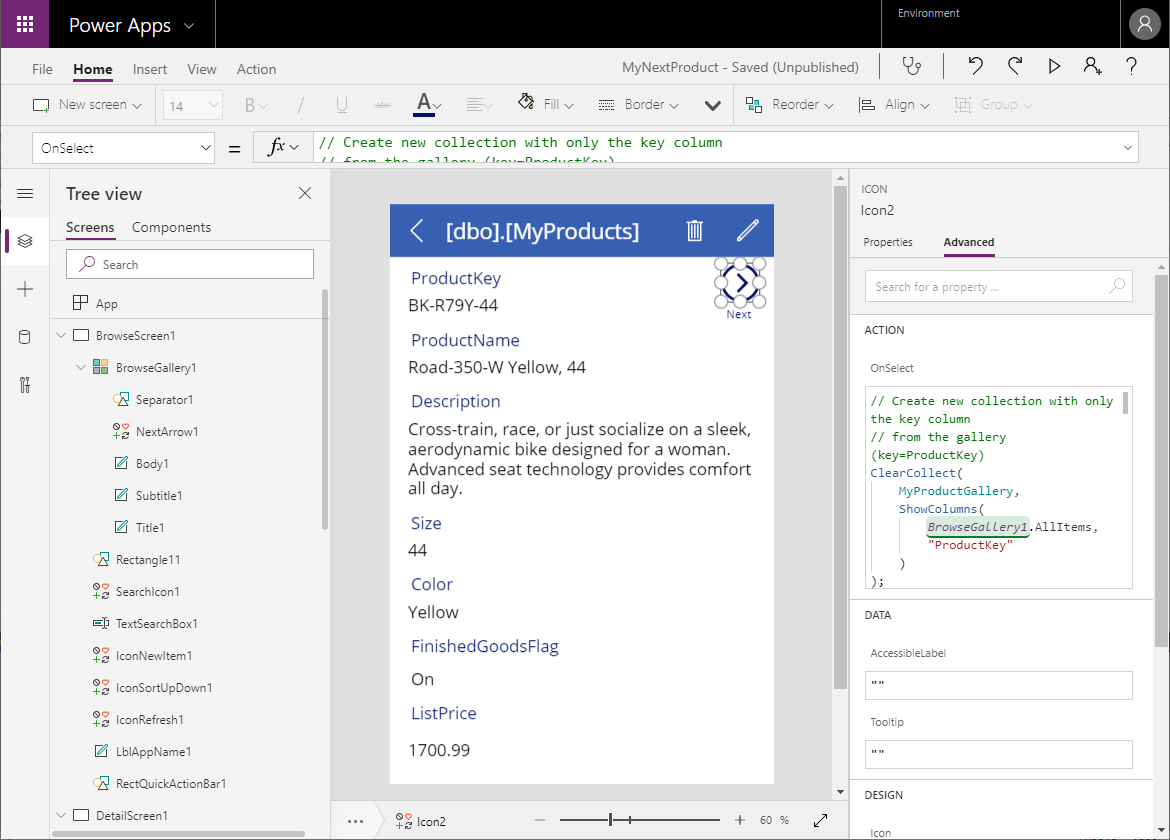 Microsoft BI Tools: Power Apps: Get next item from gallery Microsoft BI Tools: Power Apps: Get next item from gallery