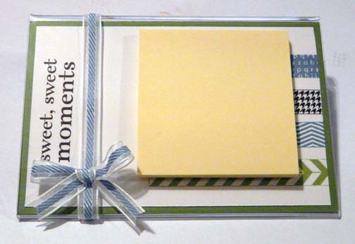 Craft Therapy with Crystal: Technique Tuesday: Acrylic Post It Note Holder