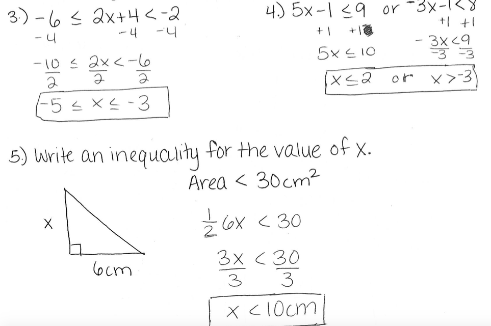 Grade 6 Math with Ms. Eringis : Answer Key--Algebra Review Sheet