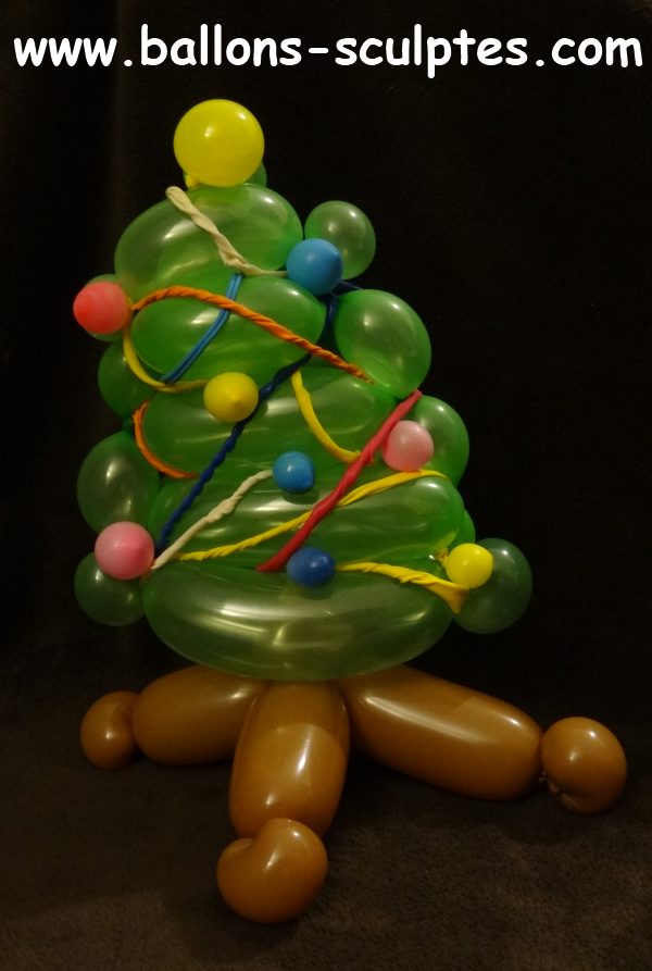 Ballons sculptés: Photos des sculptures de ballons pour Noël