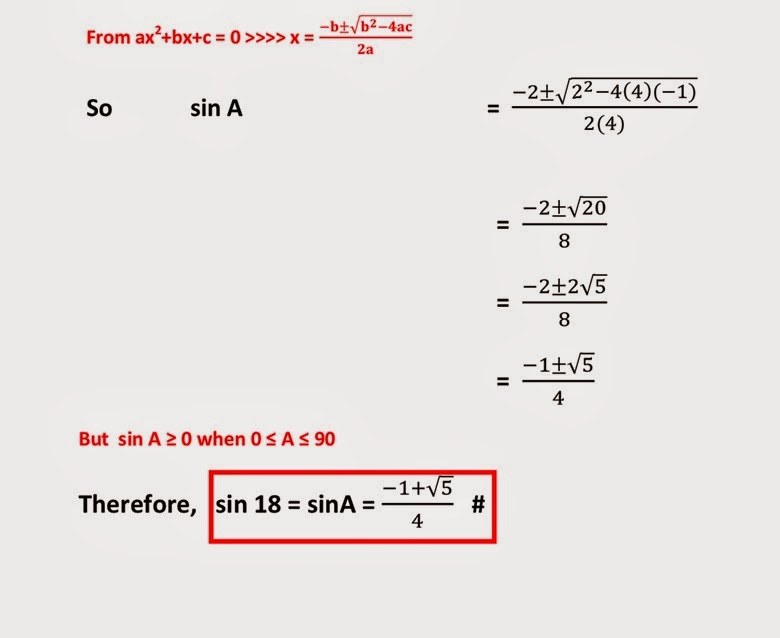 มาจำโจทย์เลขกันเถอะ: การหาค่า sin 18 (How to find "sin 18")