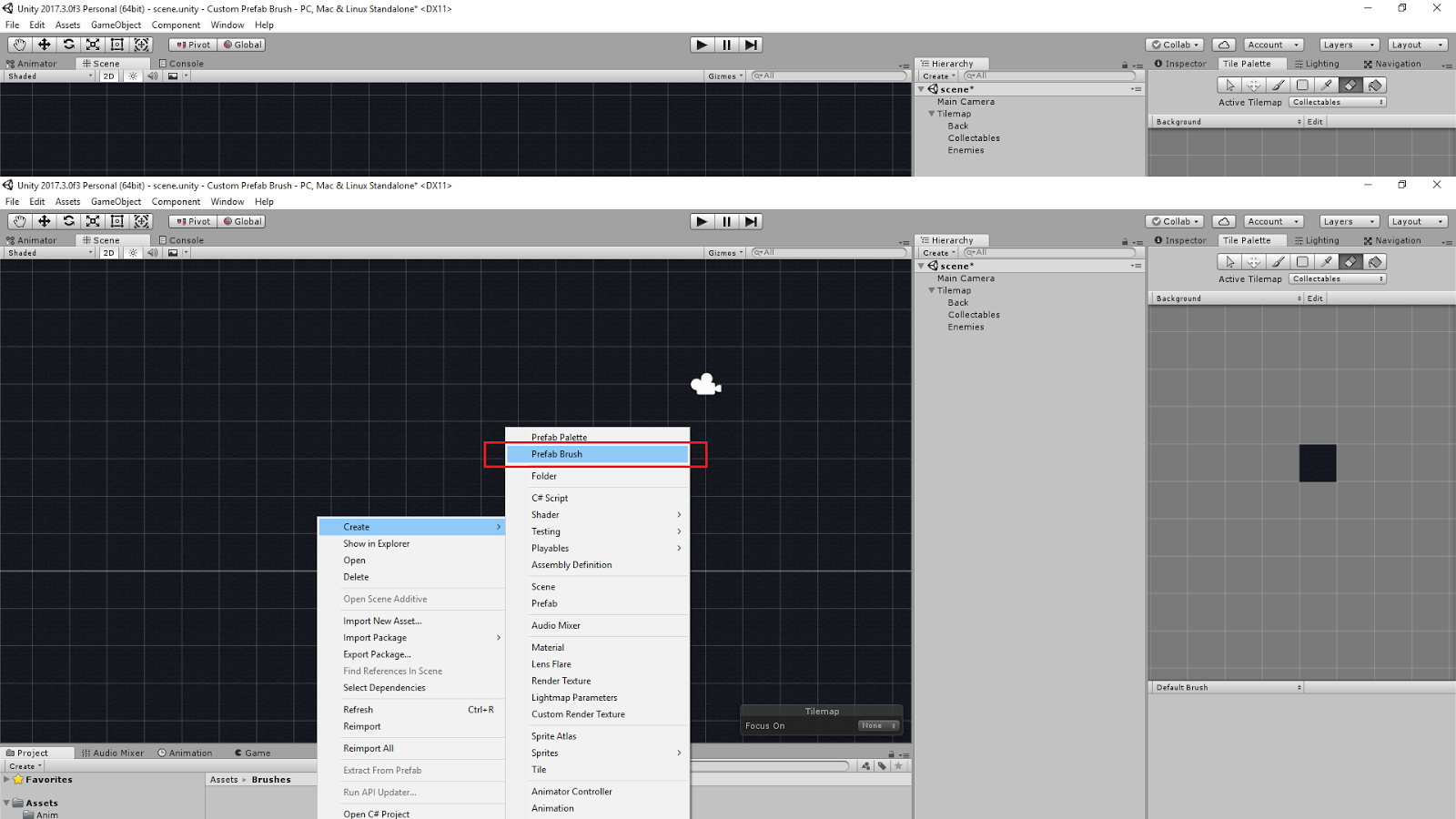 Coding With Unity Tilemap Custom Brush For Prefabs