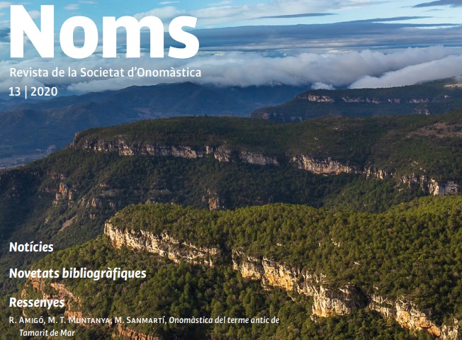 e-Onomastics: Noms 13 (2020)