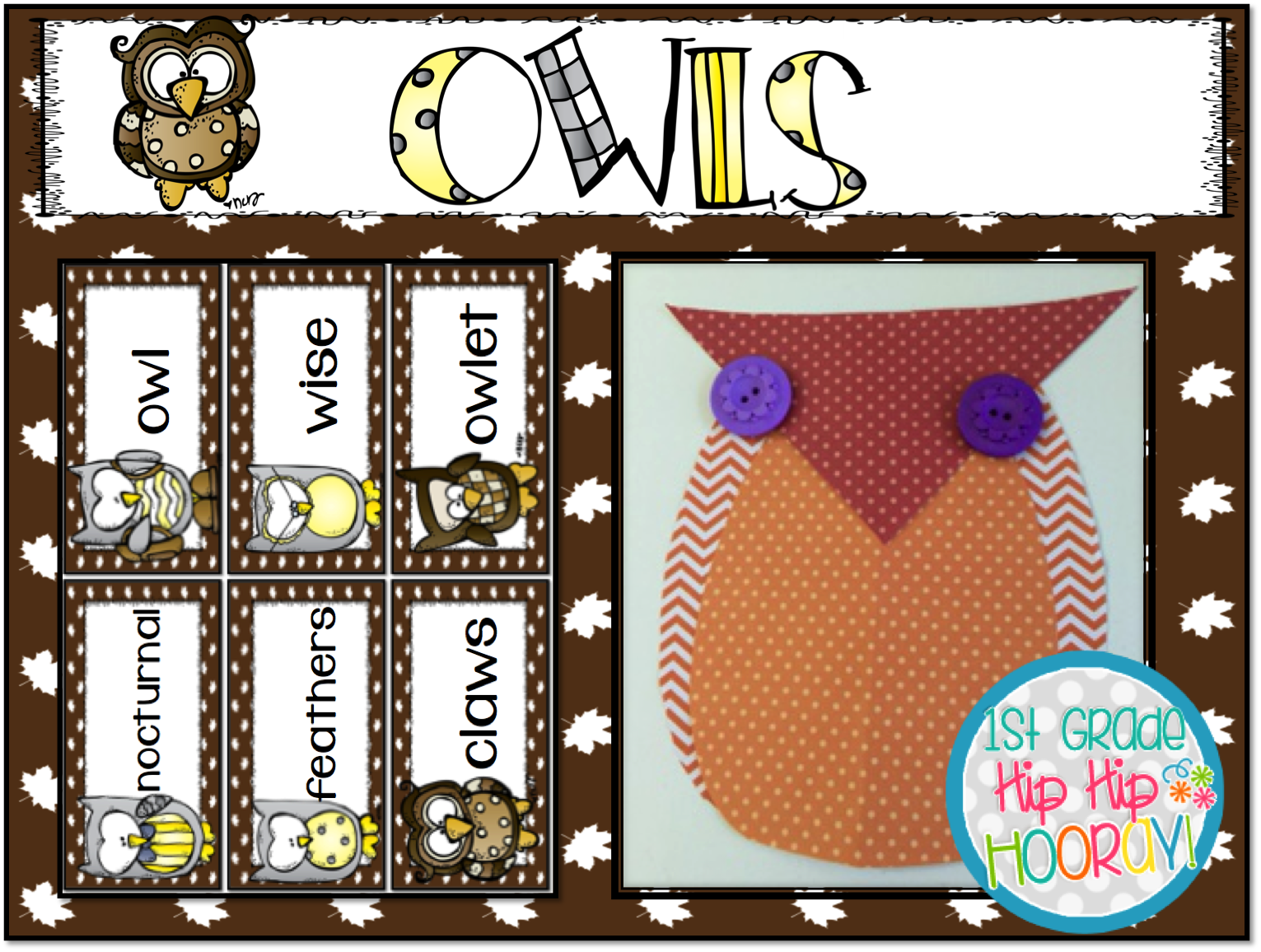 1st Grade Hip Hip Hooray!: Owls...Teaching primary students to use ...