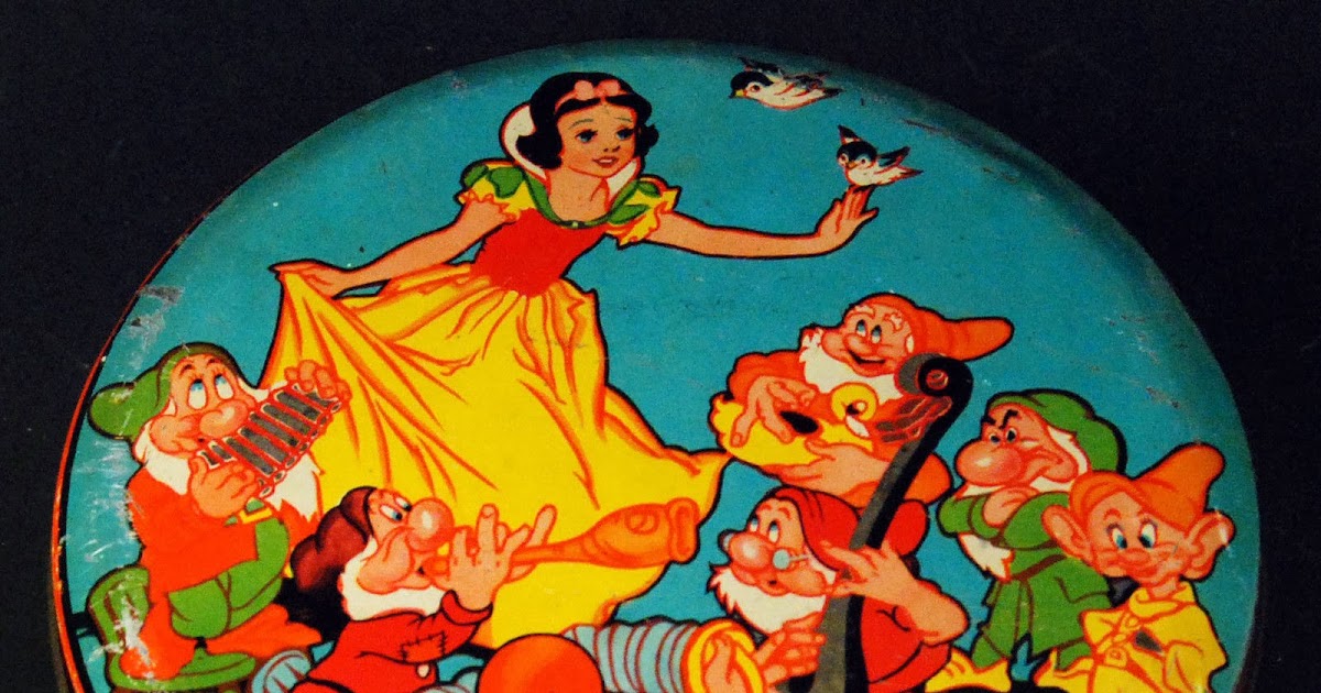 Filmic Light - Snow White Archive: 1938 Round Snow White Tin from England