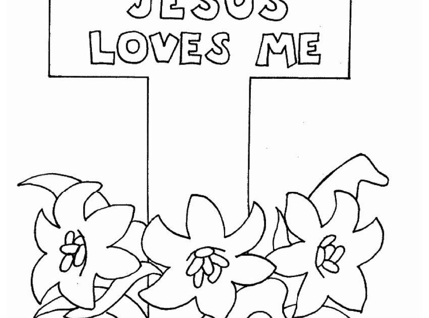 Jesus Loves Me Coloring Page ~ Coloring Pages