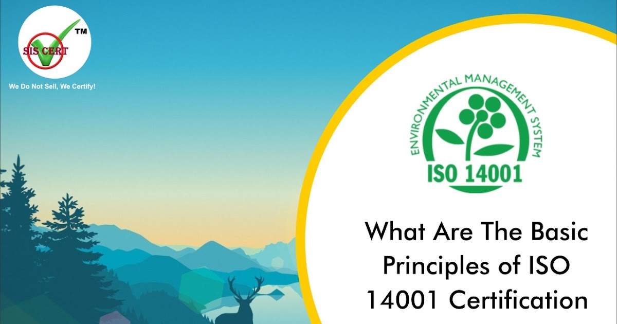 What are the basic principles of ISO 14001 Certification