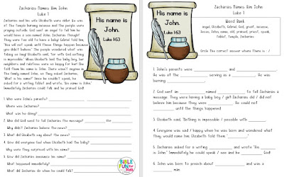 Zacharias Names Him John | Bible Fun For Kids