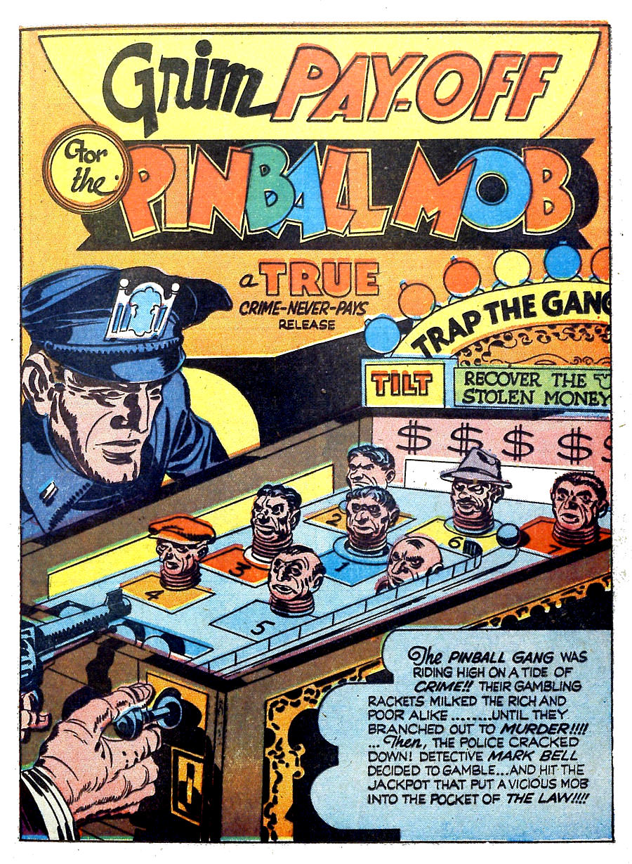 Pappy's Golden Age Comics Blogzine: Number 2466: The pinball racket