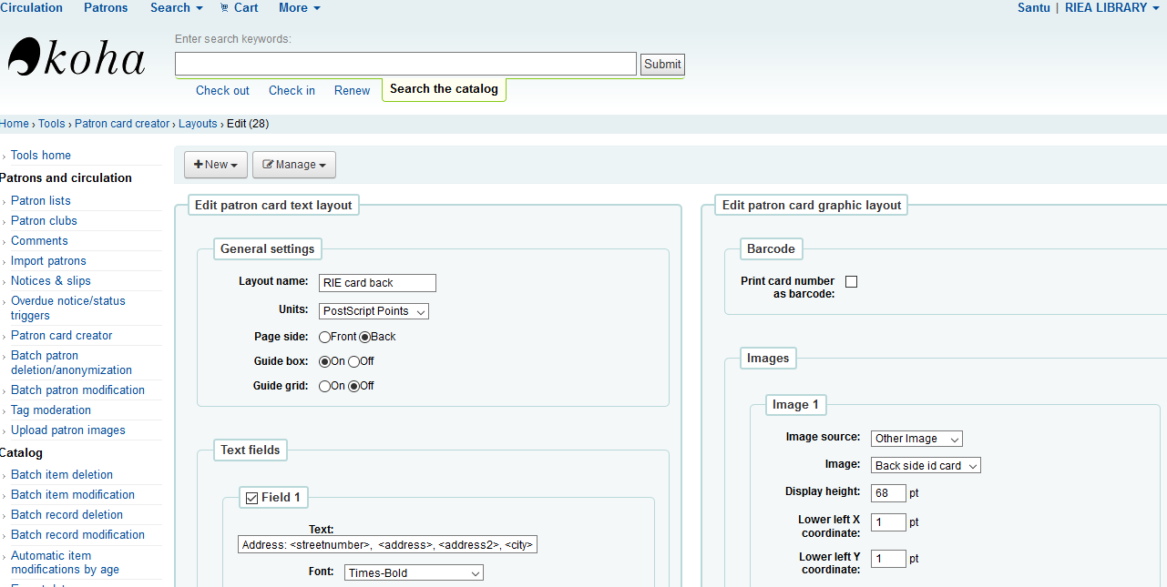 Librarian Adda: Patron card creation
