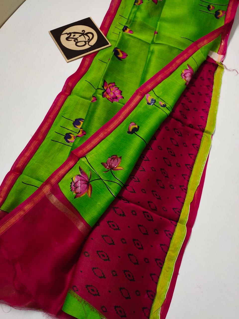 Digital print chanderi sarees