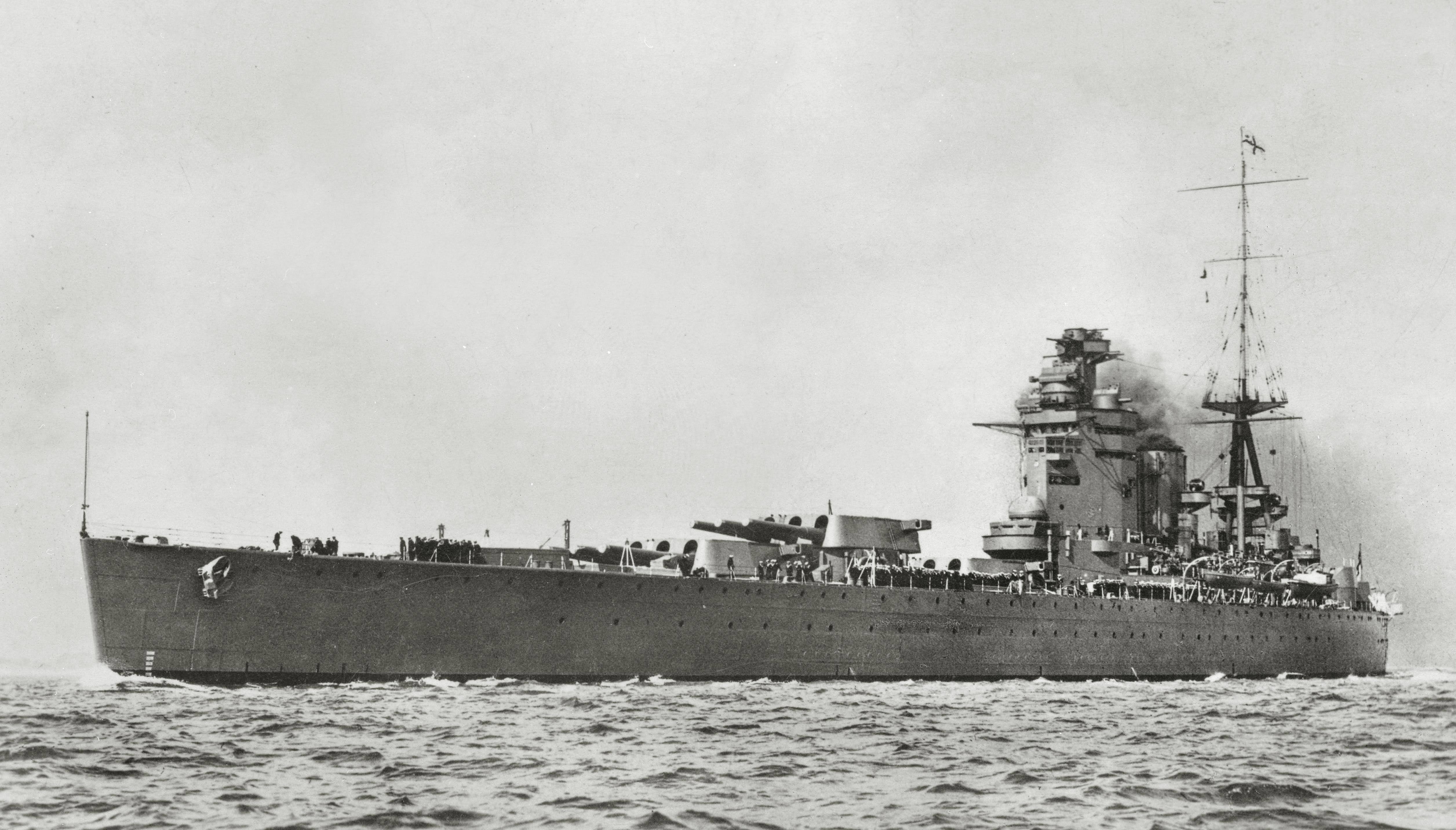 Battleship HMS Nelson underway part of the Wright & Logan Collection ...