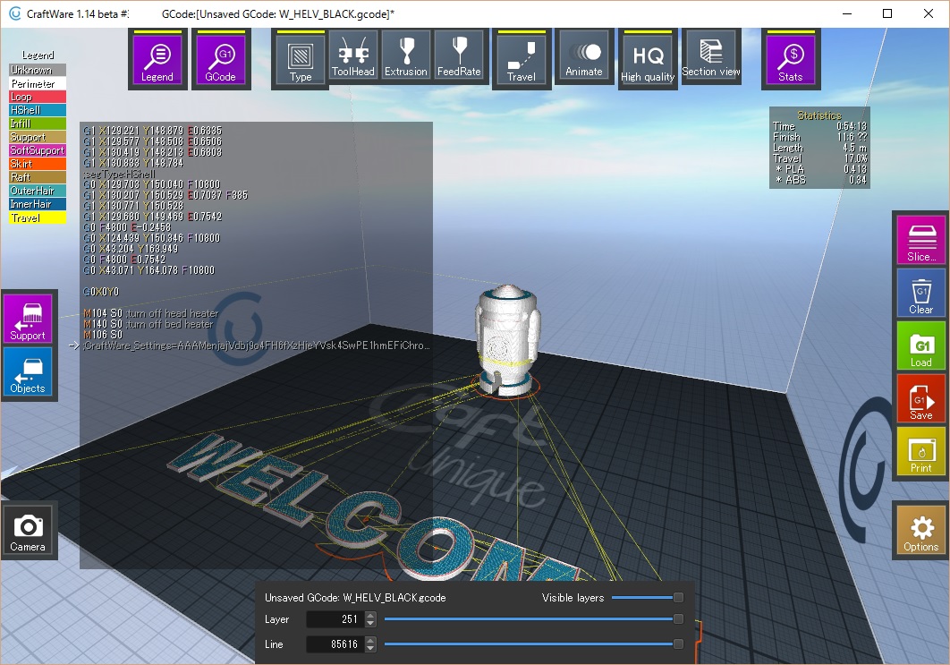 画面がかっこいいスライサ CraftWareをインストールしてみる