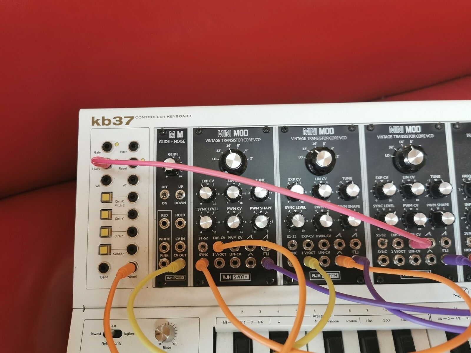 MATRIXSYNTH: Warldorf KB37 & AJH Minimoog Eurorack Modular Synth