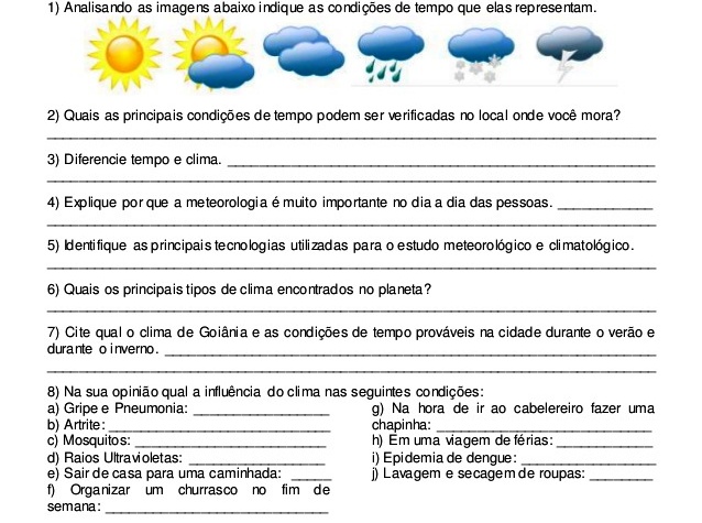 ESCOLA DIÓGENES RIBEIRO DE LIMA: Geografia 6º Ano EF B - O Tempo e o ... ESCOLA DIÓGENES RIBEIRO DE LIMA: Geografia 6º Ano EF B - O Tempo e o ...