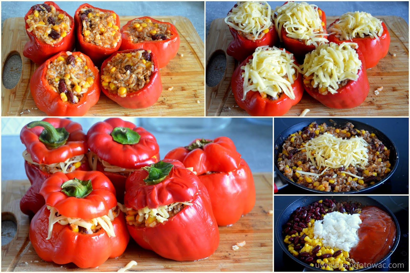 Uwielbiam gotować: Papryka faszerowana po meksykańsku