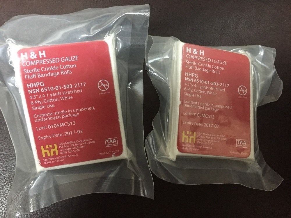 Webbingbabel: H&H PriMed Flat Compressed Gauze