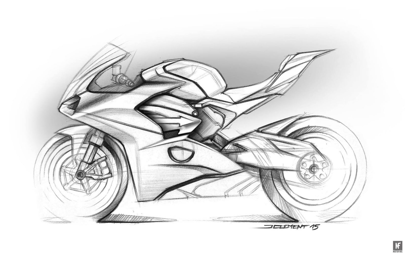 Racing Cafè: Design Corner - Ducati Panigale V4 Sketches by Julien Clement